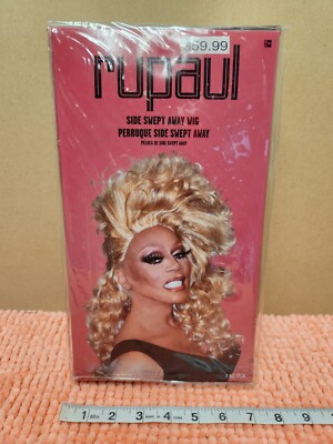 Rupaul Deluxe Halloween Wig "Side Swept Away" Adult Wig Blonde Cosplay ...