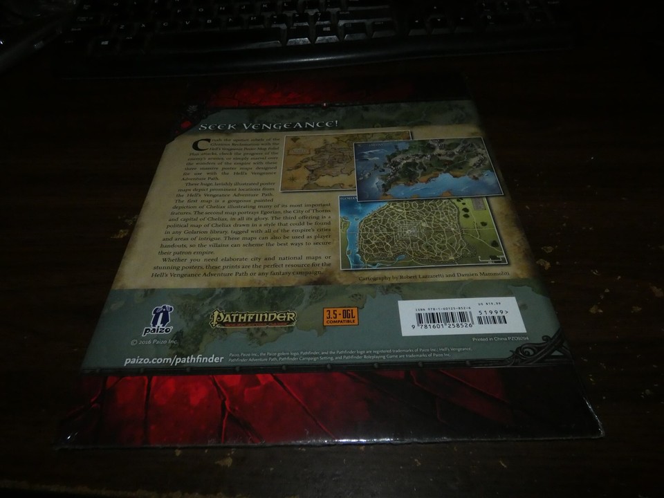 Pathfinder: Campaign Setting: Hell's Vengeance Poster Map Folio: 3.5 ...