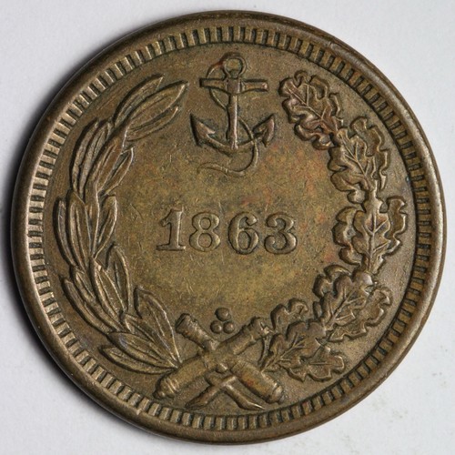 1863 Civil War Token OUR LITTLE MONITOR E331 UREQ | eBay