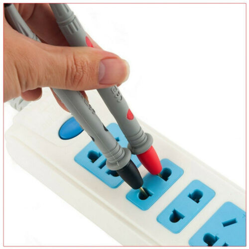 1 pair Digital Multimeter probe Soft-silicone-wire Needle-tip Universal ...