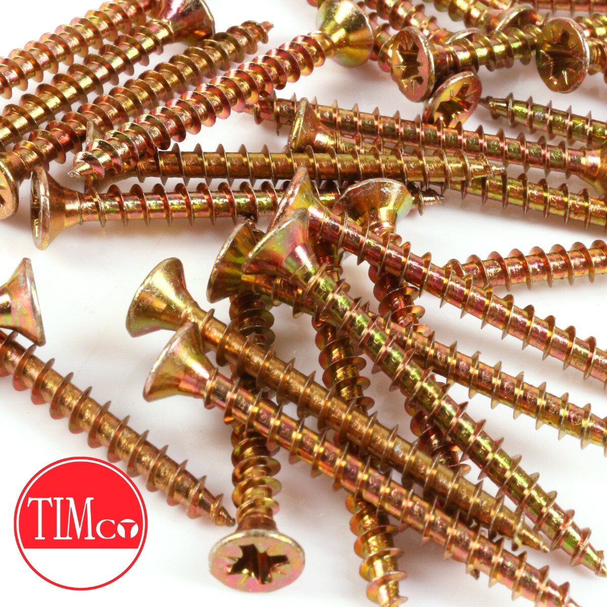 M4 x 40mm CHIP BOARD WOOD SCREWS Pozi 2 PZ2 Head Drive Single Threaded ...