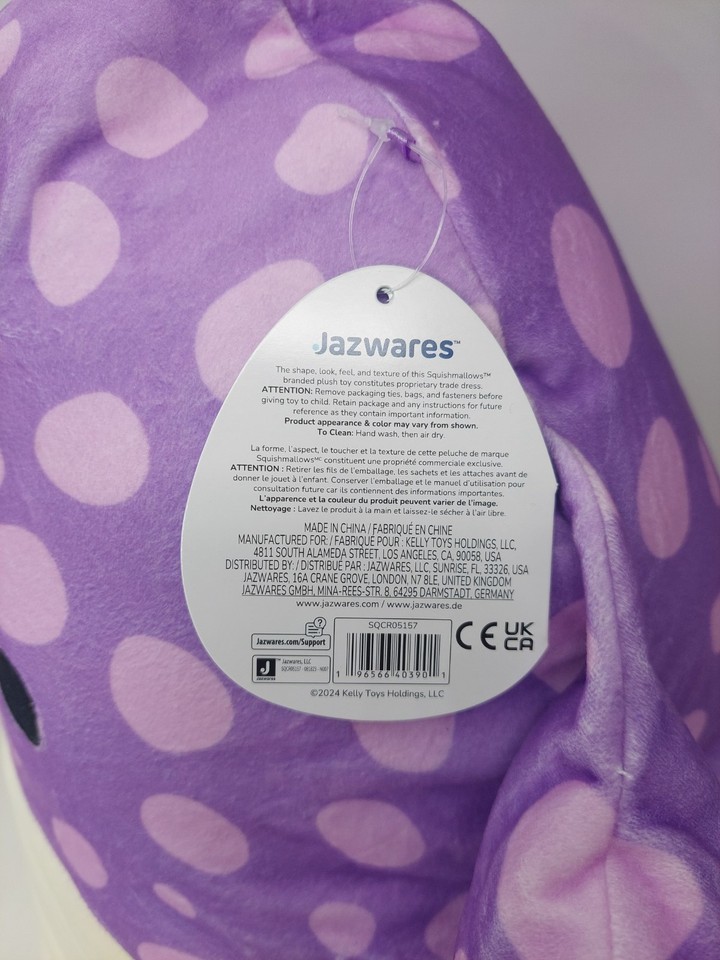 Squishmallows: AZIZA the Spotted Stingray 14" Plush Stuffed Toy ...