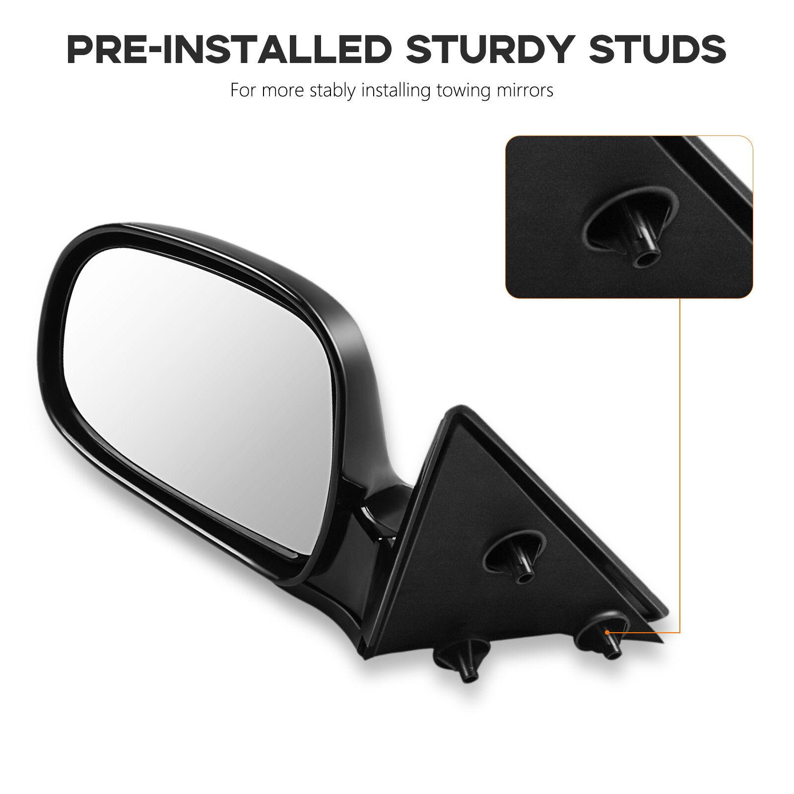 Fits 94-98 Chevy Blazer S10 GMC Jimmy S-15 Pair Manual Black Side View ...