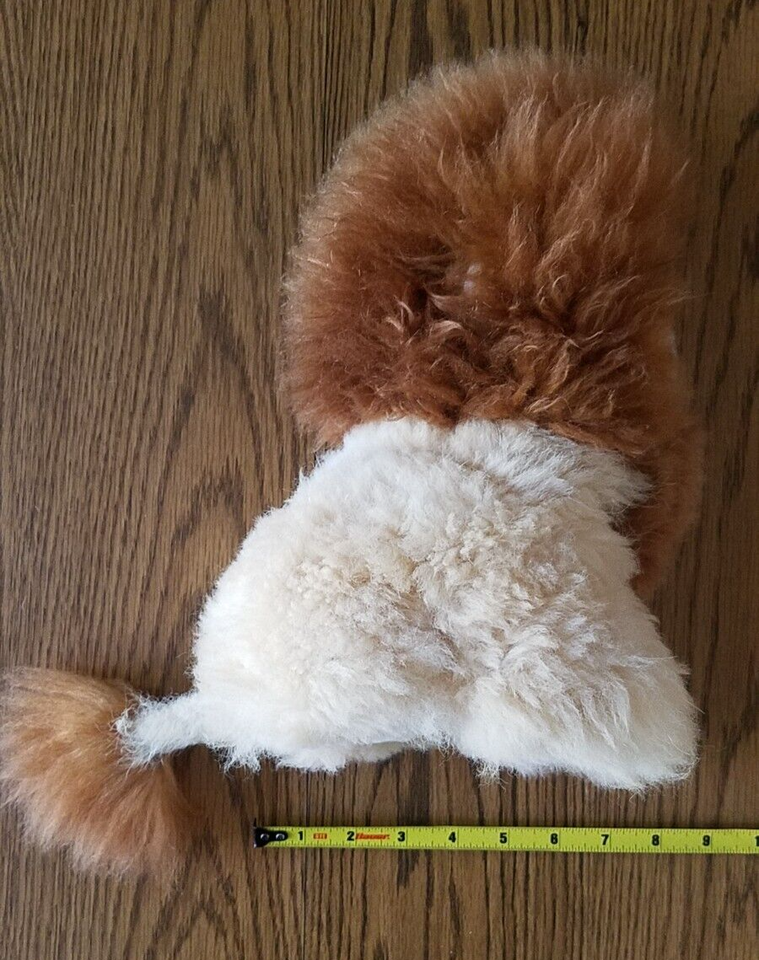 Alpaca fur plush stuffie stuffed animal lion euc | eBay
