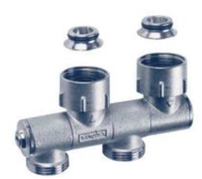 BRUGMAN 13911610201 Collecteur seul orientable 20 x 27 PR radiateur 6 connecteur | eBay