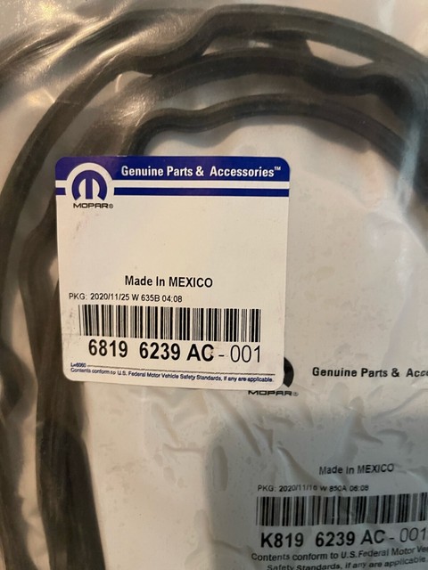 Engine Gasket Set-R/T, VIN: T Mopar 68196239AC for sale online | eBay