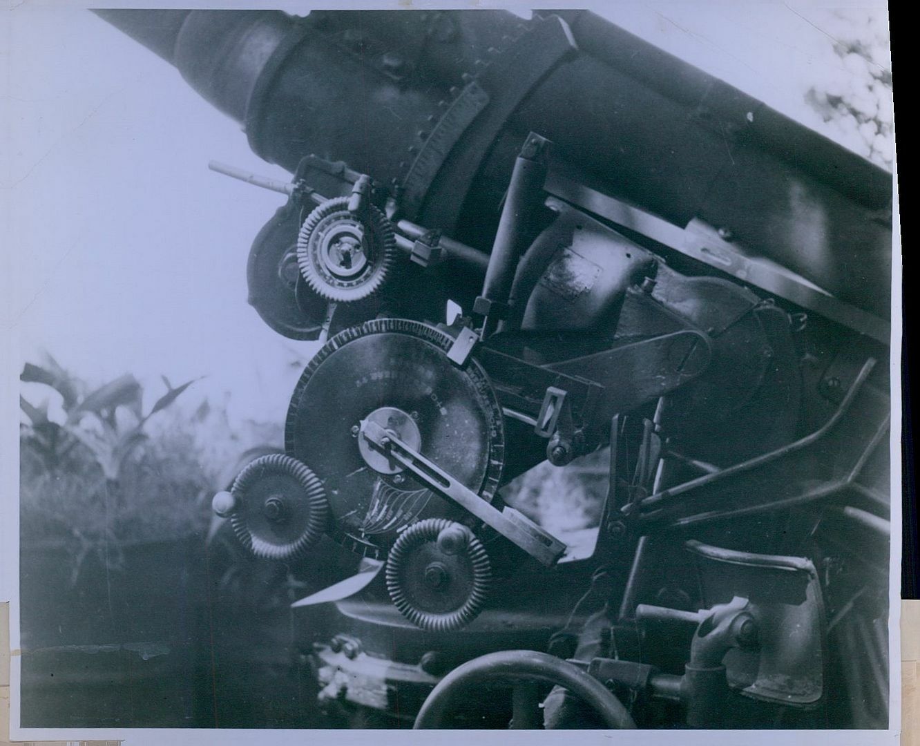 1944 Close Up Japanese Naval Gun Captured at Gasmata Press Photo | eBay