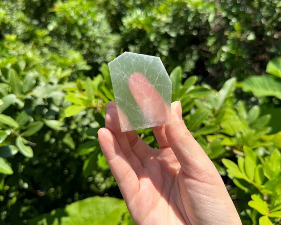 Small Satin Spar TV Rock Chunks, Television Stones (Natural Optical ...