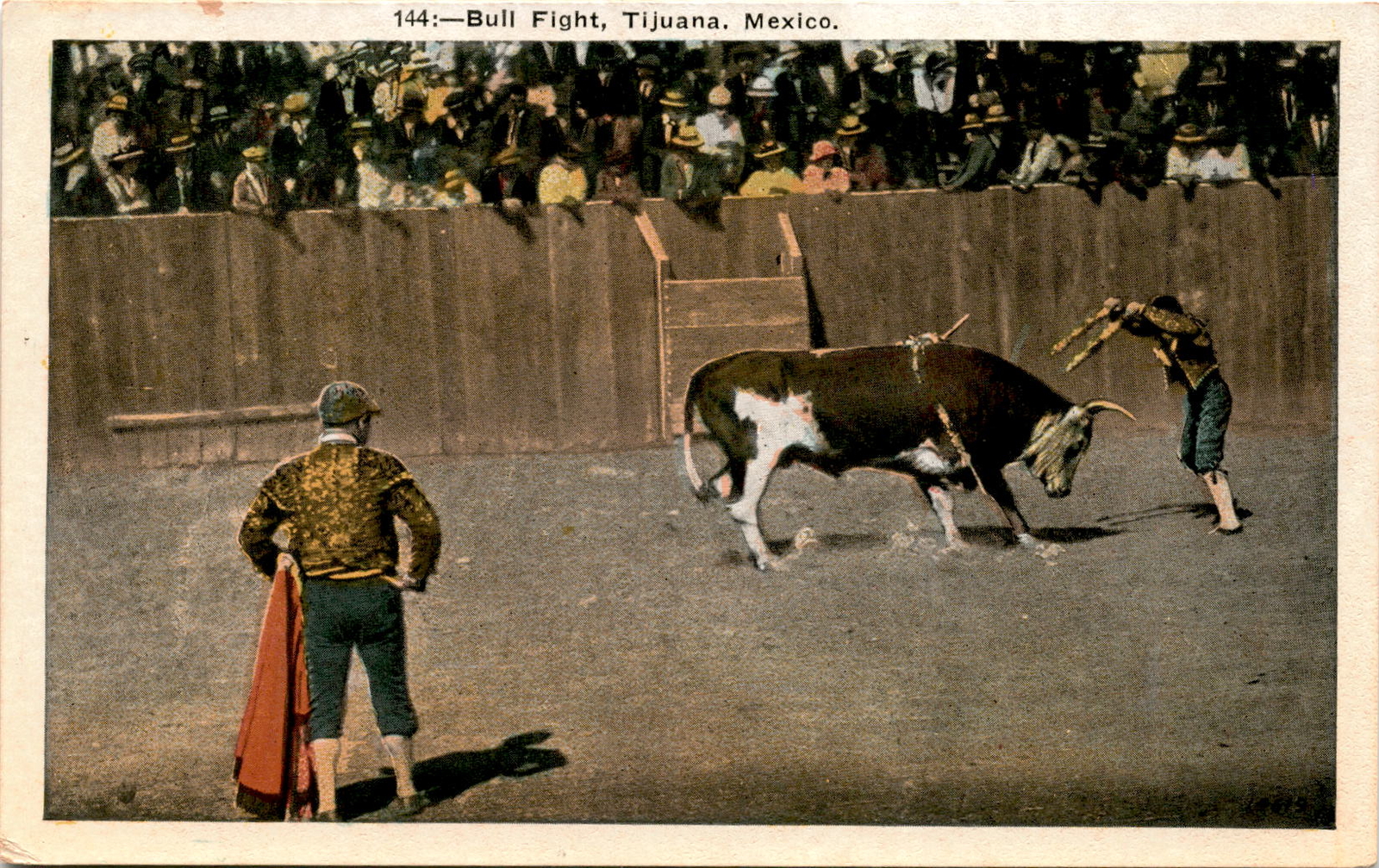 Vintage Bullfight Postcard from Tijuana, Mexico - M. Kashower Co. | eBay