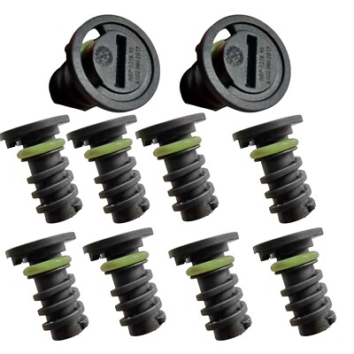 10 Pieces Plastic Oil Drain Plug With O-Ring Fits Mercedes Benz 2014 ...