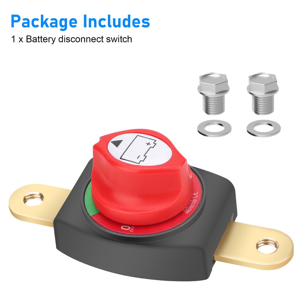 Top Post Battery Disconnect Switch 12-48V Battery Cut Master Switch ...