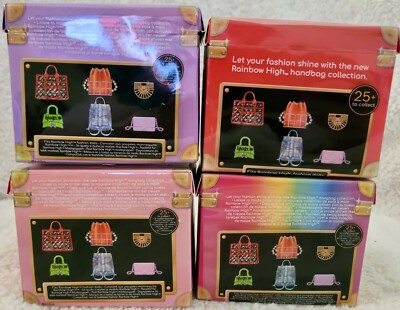 RAINBOW HIGH Doll LOT of 4 Accessories HANDBAGS PURSES Blind Box Sealed ...