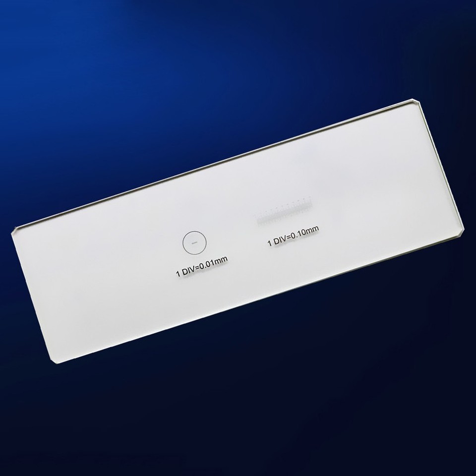 Optical Glass Calibration Micrometer Slide for Microscope Applications ...