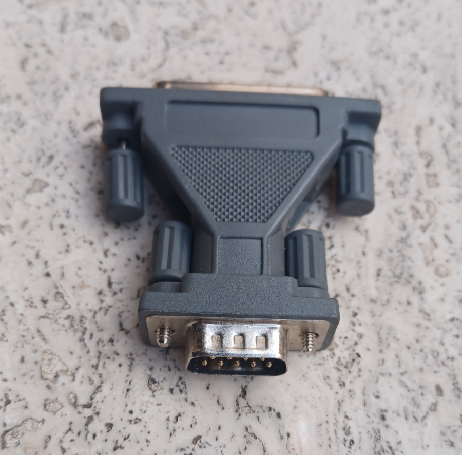 9 Pin Serial RS232 DB9 male to DB25 Pins female AT Parallel Adapter ...
