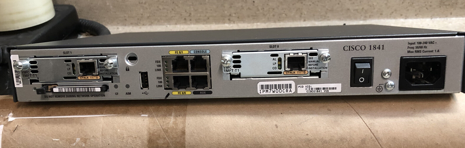 CISCO 1841 INTERGRATED SERVICES ROUTER MODEL 1840 with 64 MB card | eBay
