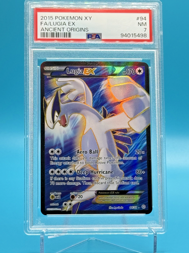Ultra Rare Lugia EX94/98 Full Art 2015 Ancient Origins Texture Holo PSA ...