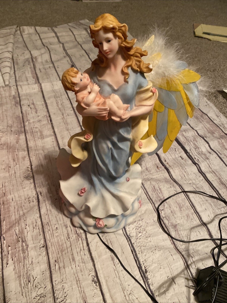 Fiber Optic Angel Figurines