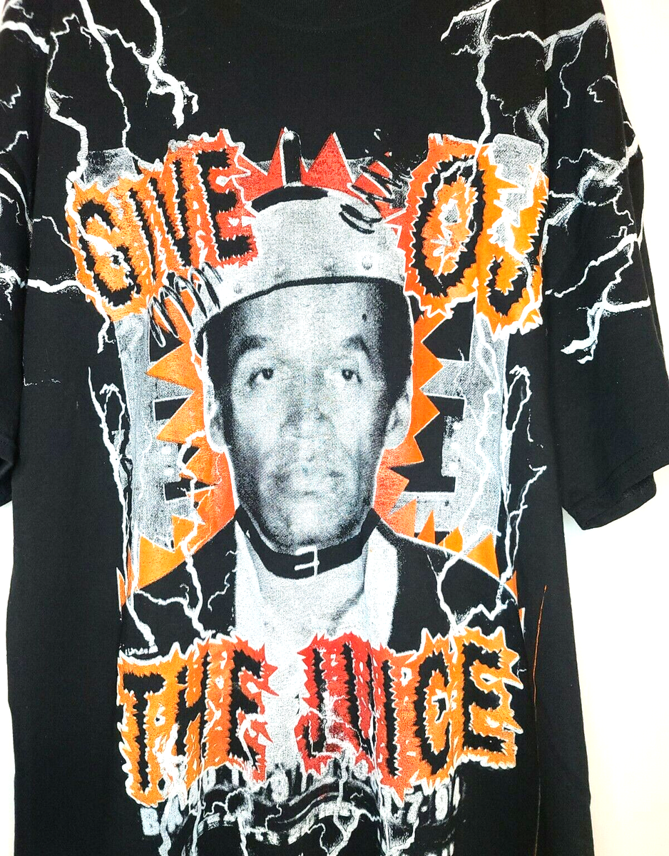 OJ Simpson Give OJ The Juice All Over Print Vintage T-Shirt OJ Simpson Give OJ The Juice All Over Print Vintage T-Shirt