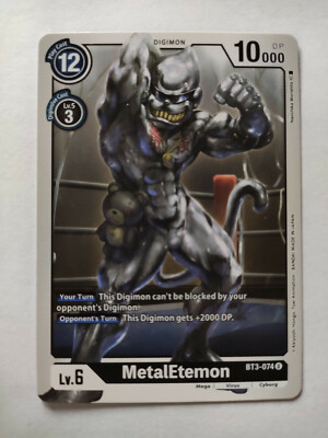 MetalEtemon BT3-074 Digimon Card Game Uncommon | eBay.de