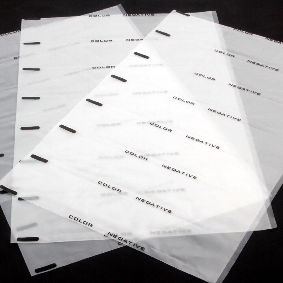 30 PCS Acid-Free Archival Storage Page Sheets 35mm 135 B&W Color ...
