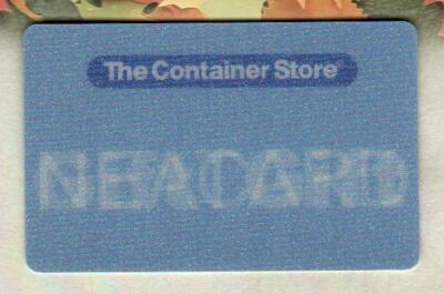 THE CONTAINER STORE Gift Card / Neat Card 2004 Lenticular Gift Card ...