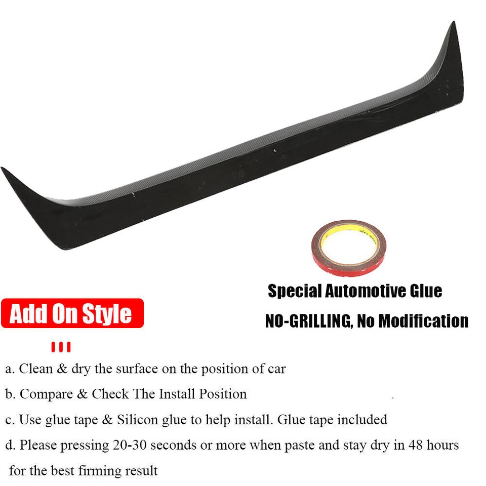 Fits Alfa Romeo Giulia 2015-2021 Carbon Fiber Rear Roof Spoiler Window ...