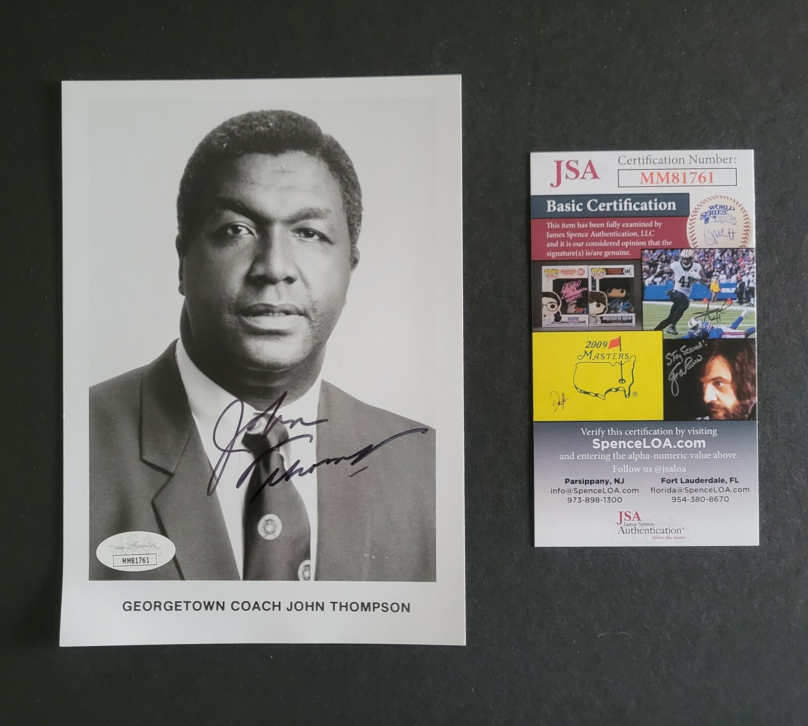 John Thompson signed Georgetown Hoyas Team Issued Basketball Photo Jsa ...