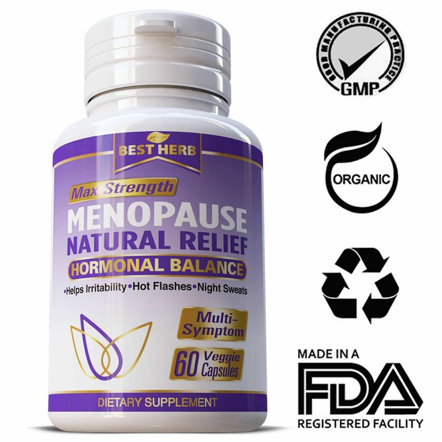 Pueraria Mirifica Menopause Relief Pills Hot Flashes Night Sweats Multi ...