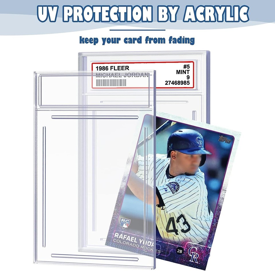 Card Case Holder - Graded Slab - Label Position - Wide Application - 5 ...