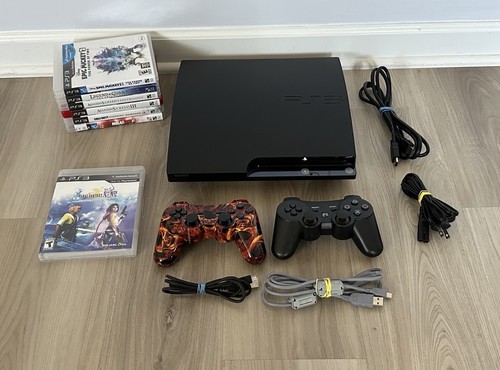 Sony PlayStation 3 PS3 120GB Console Bundle w/ 2 Controllers 7 Games ...