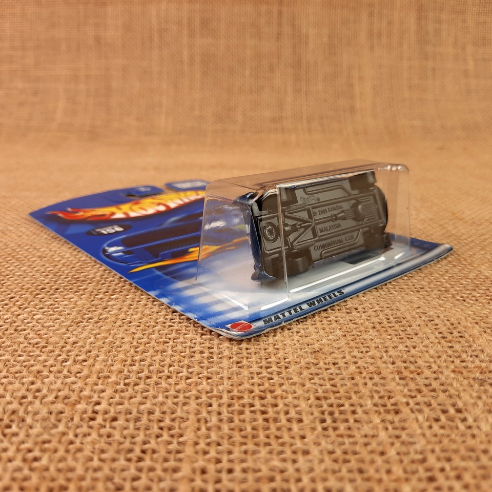 2002 Hot Wheels Cunningham C4R #156 Metalflake Dark Blue Mainline 5SP ...