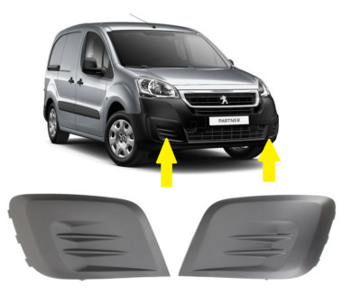 PEUGEOT PARTNER 2015 - 2019 FRONT BUMPER LOWER LEFT & RIGHT GRILLE ...