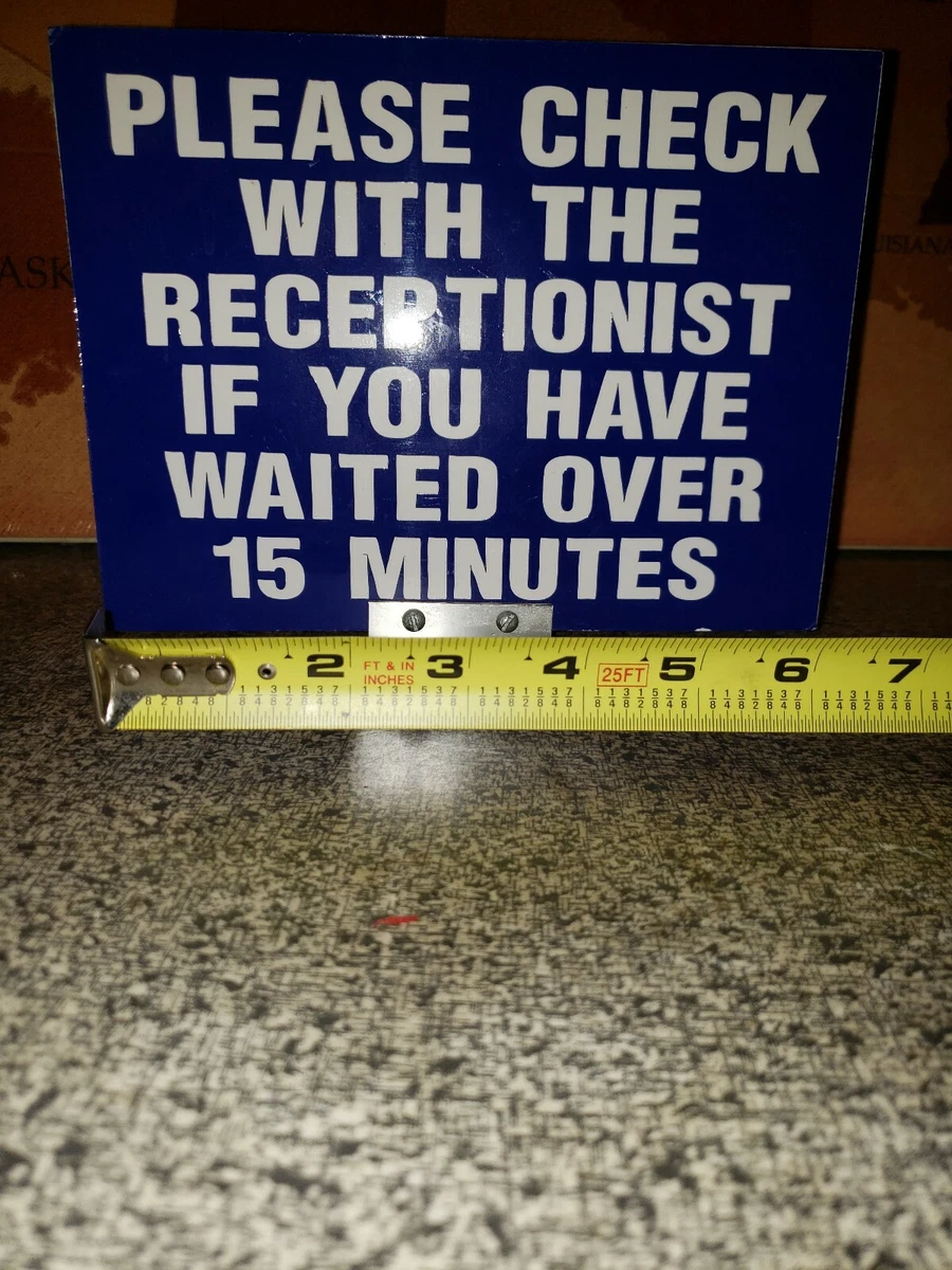 Receptionist Wait To Sign