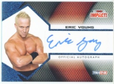 ERIC YOUNG "AUTOGRAPH CARD #22/25" TNA IMPACT 2009 | eBay