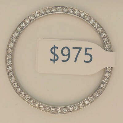 Mens Stainless Steel Diamond Bezel For Rolex 36mm 1.10 Cts total ...