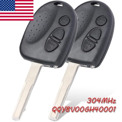 2X for Pontiac GTO 2004 2005 2006 Remote Key Fob QQY8V00GH40001 ...