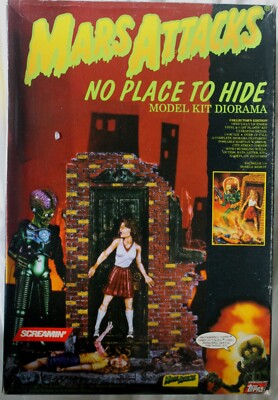 SCREAMIN' MARS ATTACKS No Place To Hide 1/8 Model Kit Diorama TOPPS/NEW | eBay