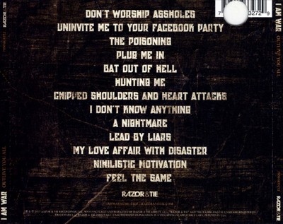 I AM WAR - OUTLIVE YOU ALL NEW CD 793018332729 | eBay