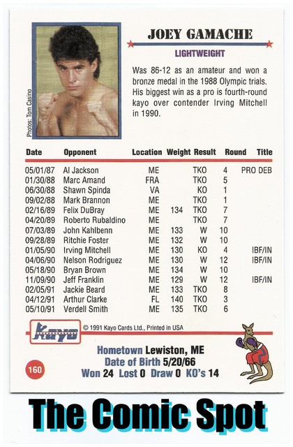 1991 Kayo - #160 Joey Gamache for sale online | eBay