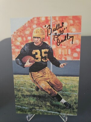 "BULLET BILL" DUDLEY Signed HOF 1992 Goal Line Art Card GLAC - #/5,000 ...