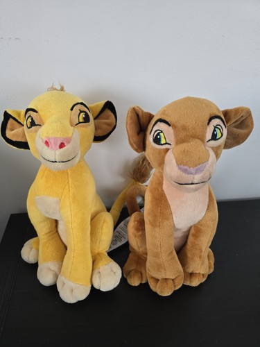 Disneyland Paris Baby Nala & Simba Entwined Tails Lion King Plush Toy ...