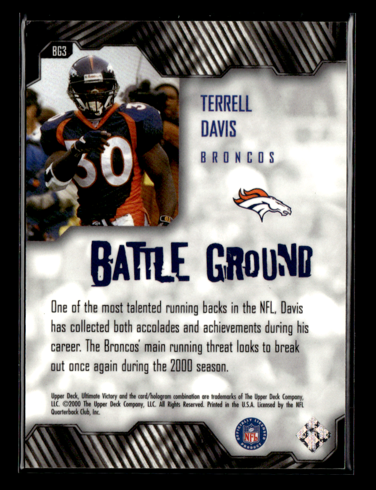 2000 Upper Deck Ultimate Victory #BG3 Terrell Davis Battle Ground | eBay