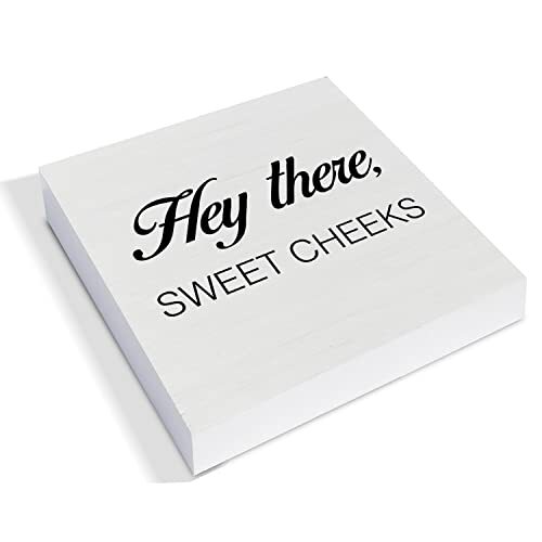 Country Hey There Sweet Cheeks Wood Box Sign Decor Desk Sign Humor ...