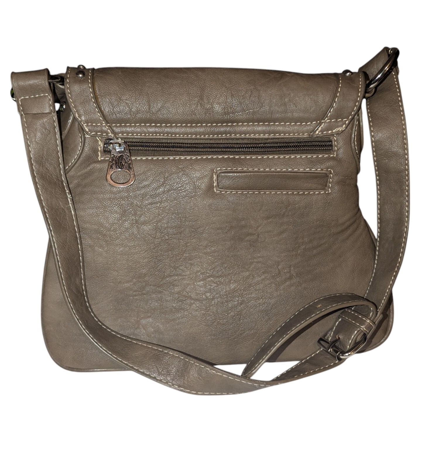 Haley Beez Tan And Studded Shoulder Bag Silver Accents 11X8.5 | eBay