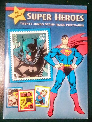 DC Comics Super Heroes ~ Twenty Jumbo Stamp Image Postcards ~ 2008 | eBay