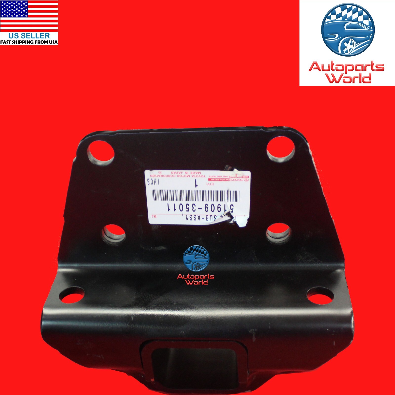 GENUINE OEM TOYOTA 03-24 4RUNNER PINTLE TRAILER HOOK SUPPORT TUBE 51909 ...