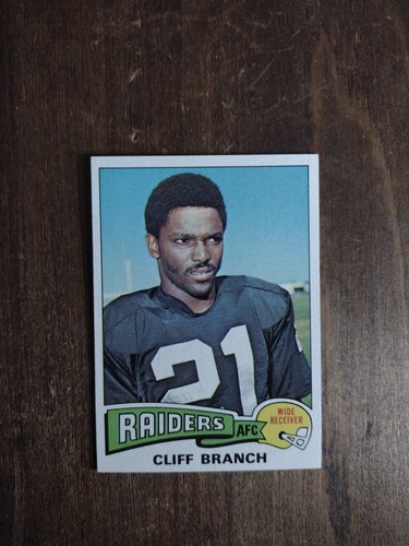 1975 TOPPS 524 CLIFF BRANCH ROOKIE OAKLAND RAIDERS HOF CENTERED NRMT | eBay