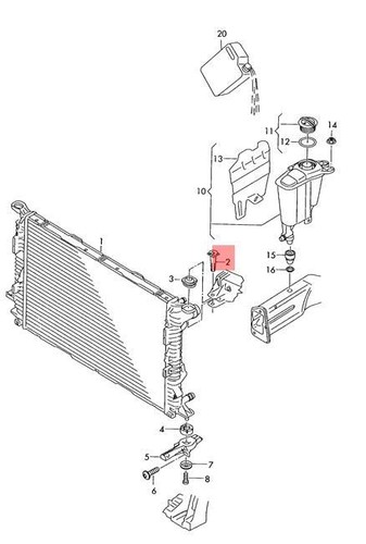 Genuine AUDI VW A4 Allroad Quattro Avant S4 Securing Pin 10pcs ...