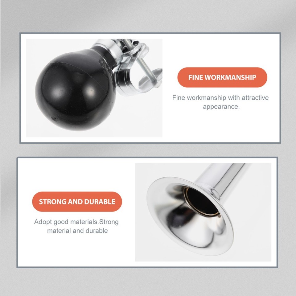 4pcs Bike Bugle Horn Manual Air Horn Bike Vintage Metal Loudspeaker ...