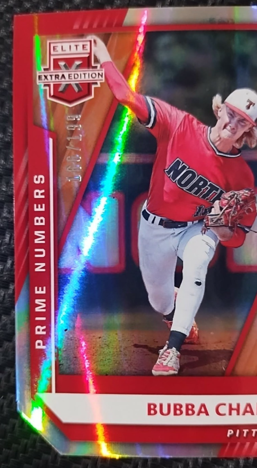 2021 Panini EEE Bubba Chandler Red 166/199 Prime Numbers Rookie PIRATES ...